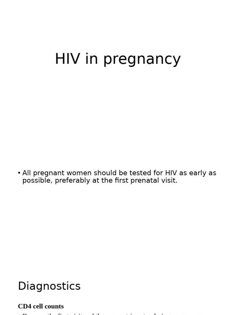 Hiv in Preg | PDF