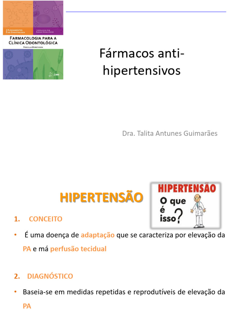 Farmacologia. Dos Anti-hipertensivos 2020 | PDF