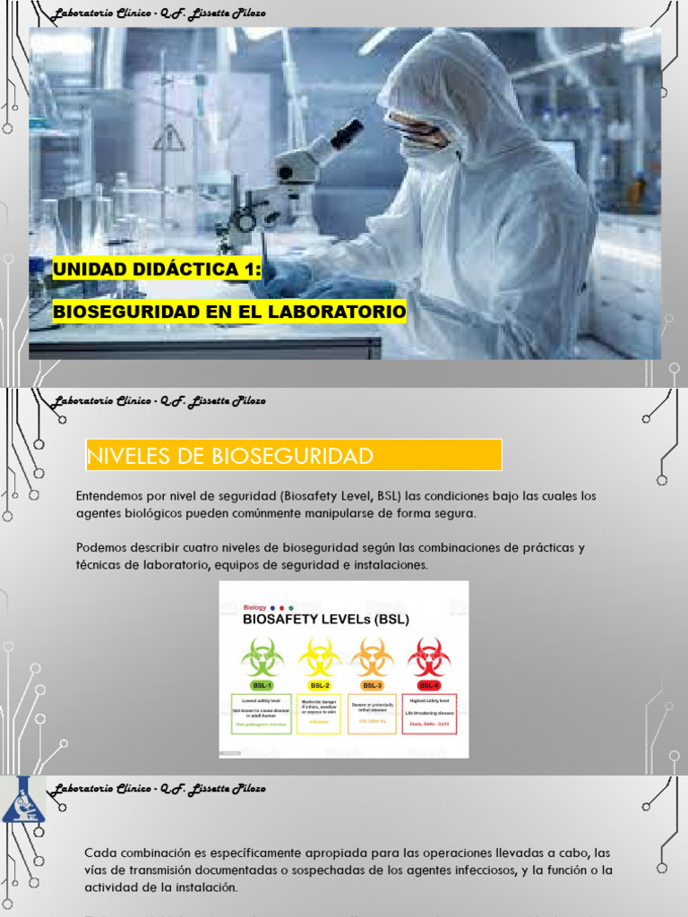 Clase 3 - Bioseguridad en El Laboratorio | PDF