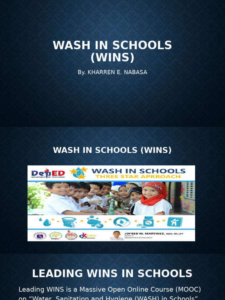 Wash in Schools (Wins) Presentation | PDF