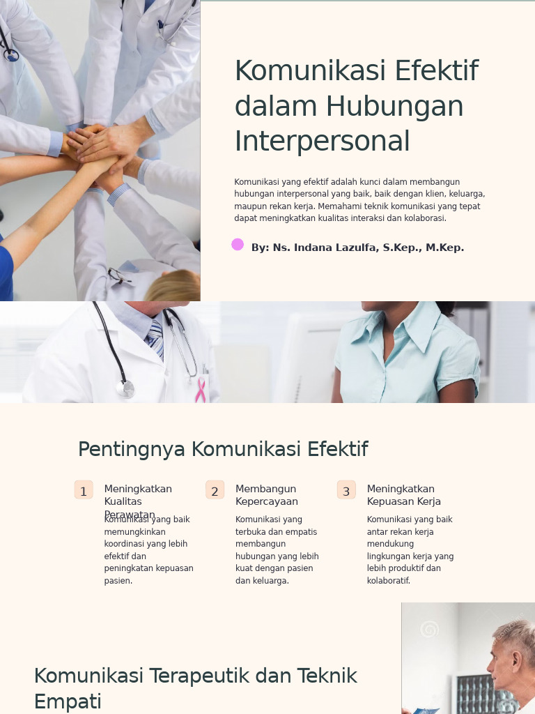 Komunikasi Efektif Hubungan Interpersonal | PDF