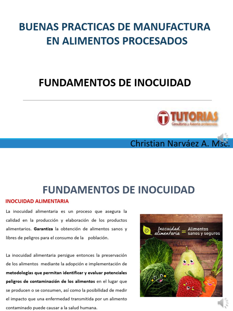 Fundamentos de Inocuidad | PDF