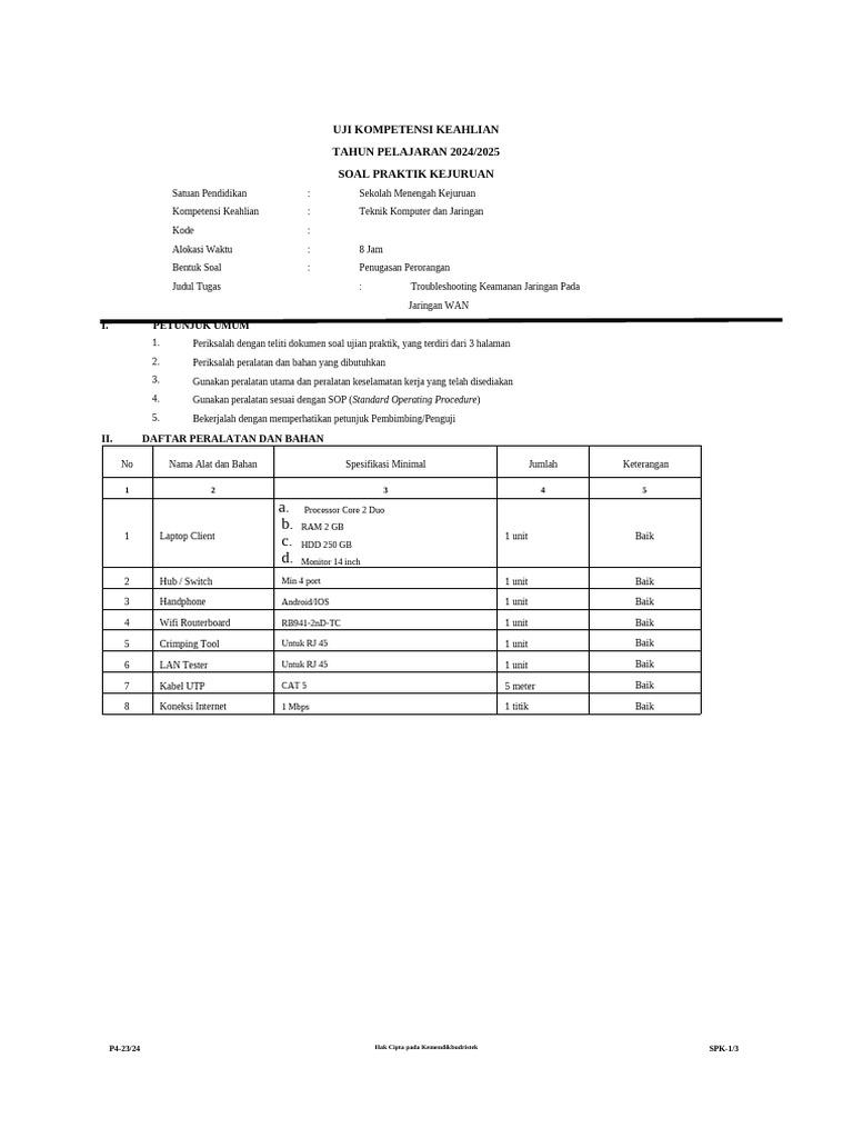 Paket 4 UKK 2025 | PDF