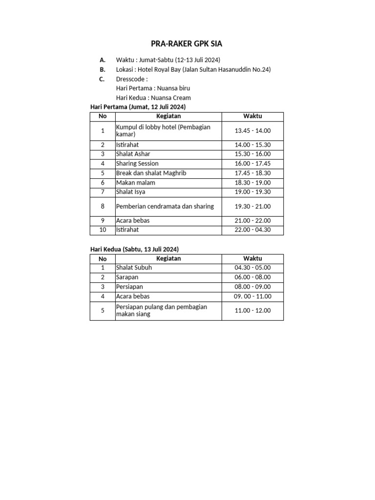 Rundown Raker GPK SIA 2024 | PDF