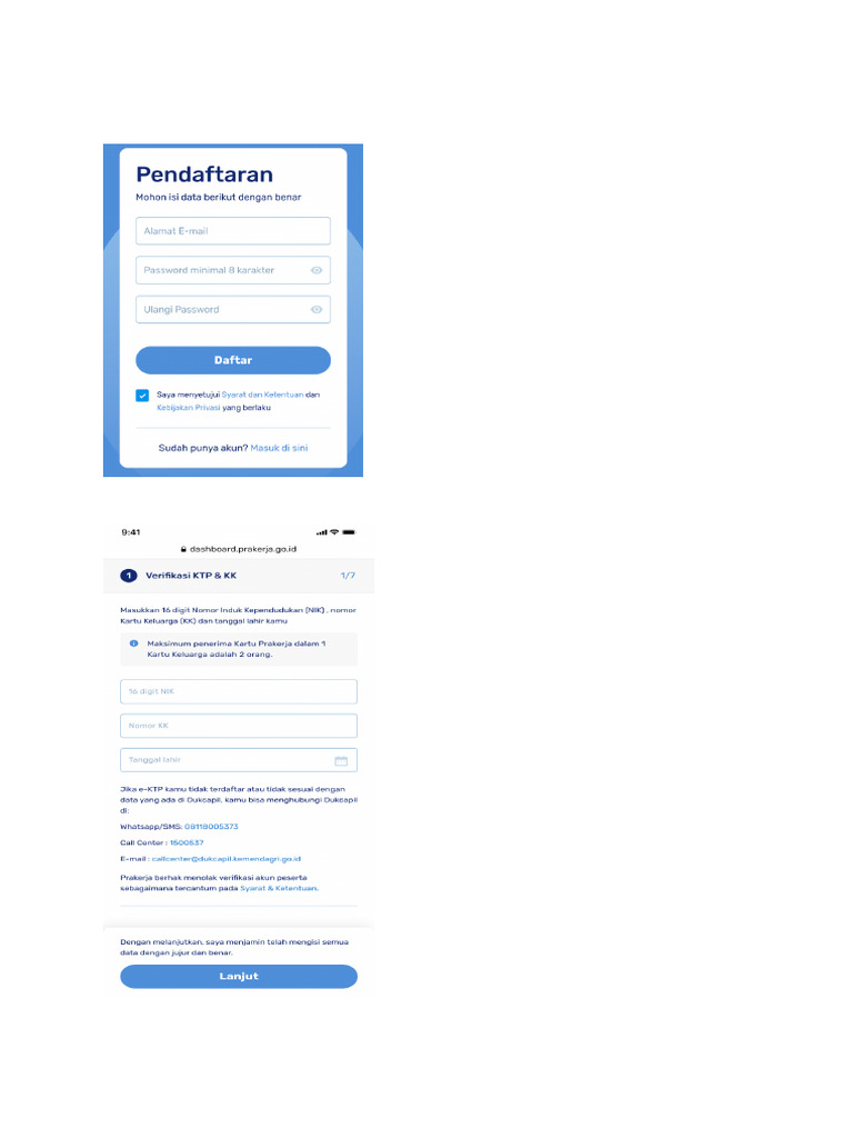 Panduan Pendaftaran Prakerja | PDF