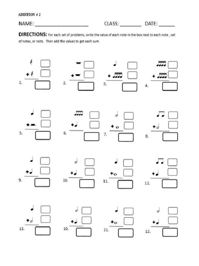 Practice On Note Values and Duration | PDF