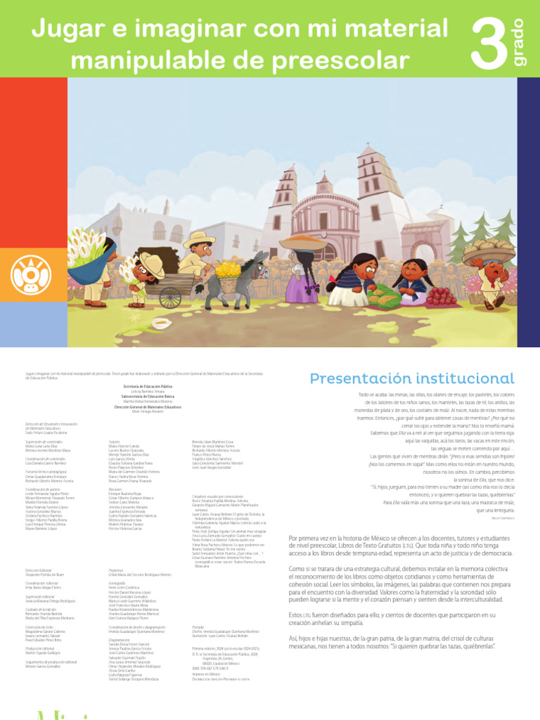 3° - PREE-Jugar e Imaginar Con Mi Material Manipulable de Preescolar | PDF