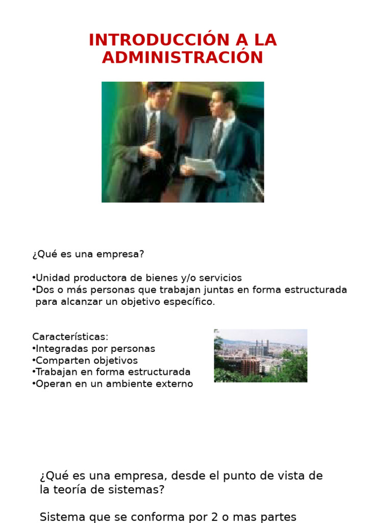 1 - Introduccion Admon | PDF