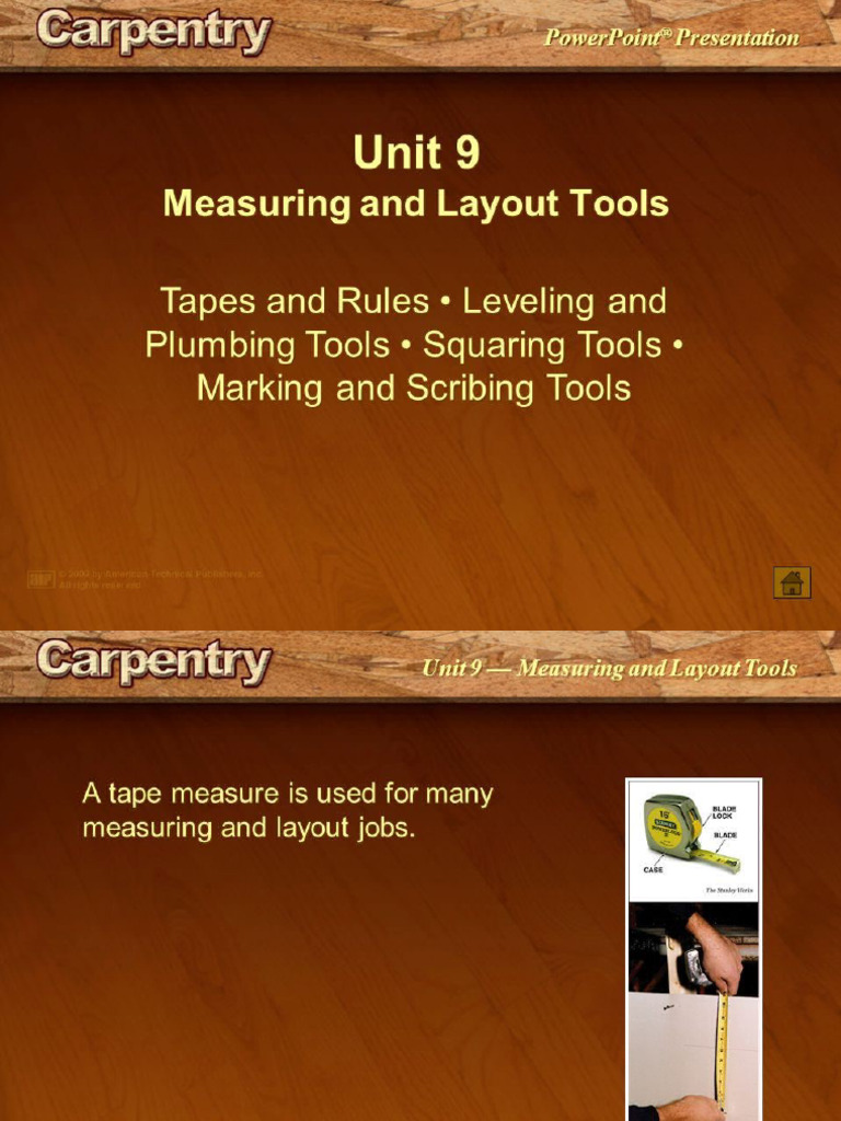 Carpentry Measuring Layouts | PDF