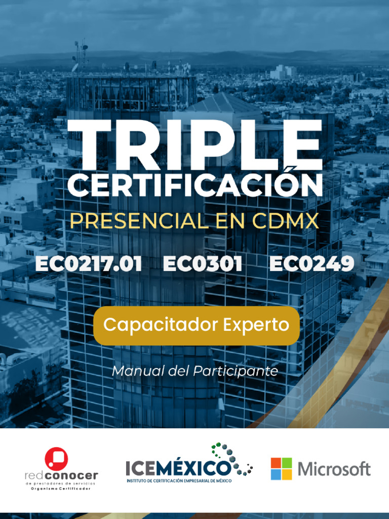 Manual triple certificación CDMX final | PDF