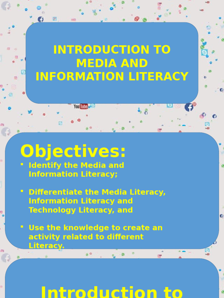 Introduction To Media and Information Literacy | PDF