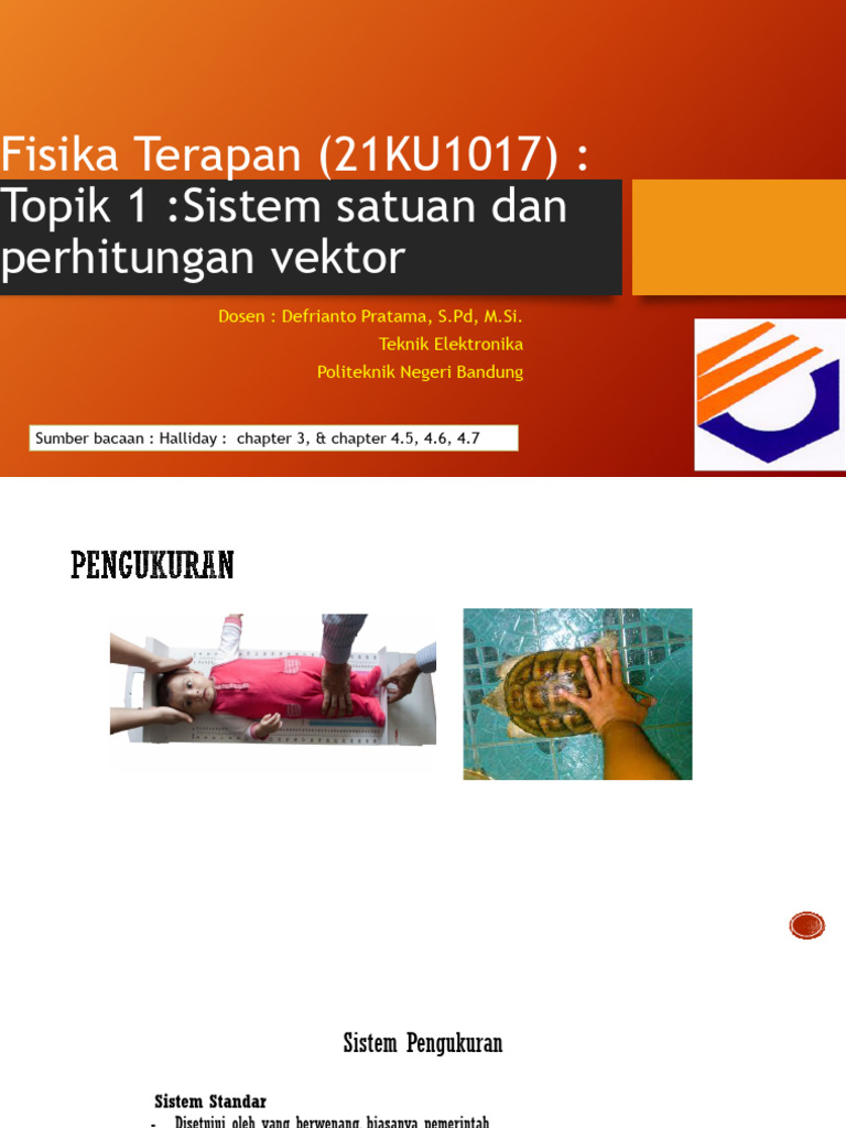 1. Sistem Satuan, Vektor | PDF