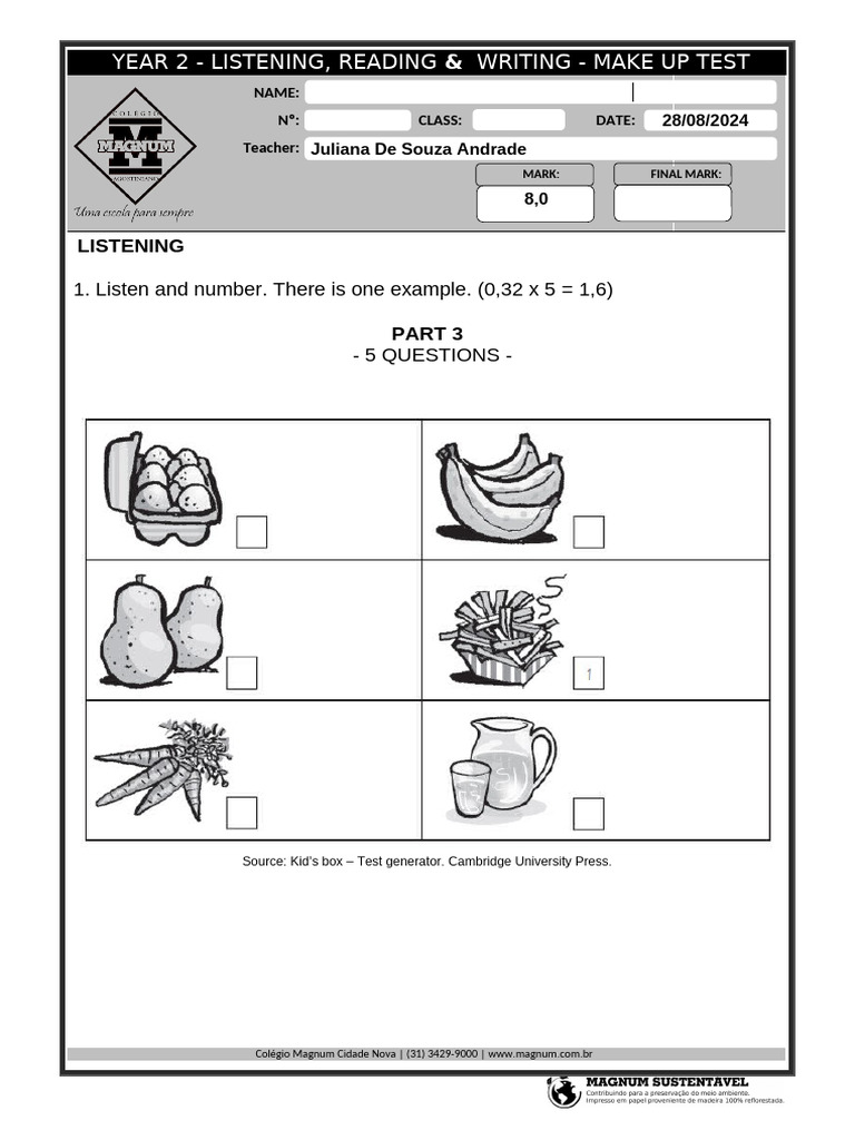 Y2 - LRW 2 - 2 Chamada - 2024 | PDF