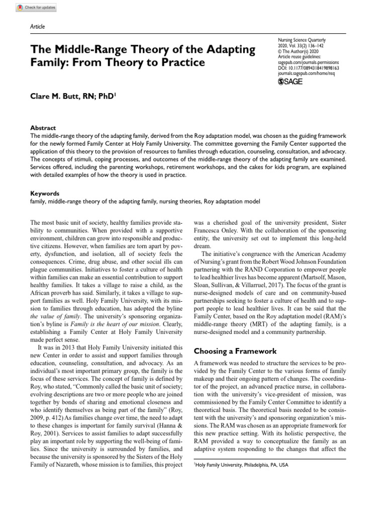 Grupo 4 Midle Range Theory From Theory To Practice 2020 | PDF