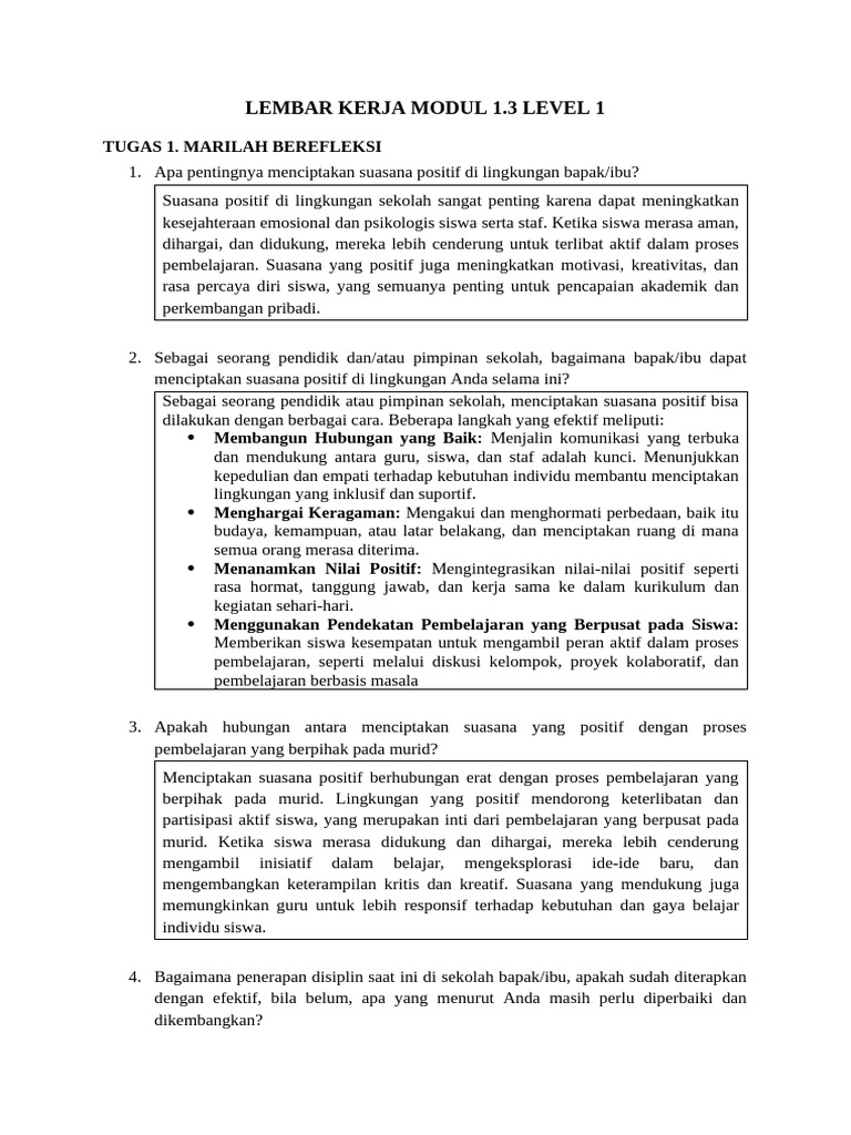 LK MODUL 1.3 LEVEL 1 | PDF