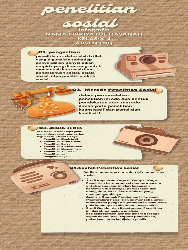 Brown Collage Retro Style Infographic | PDF