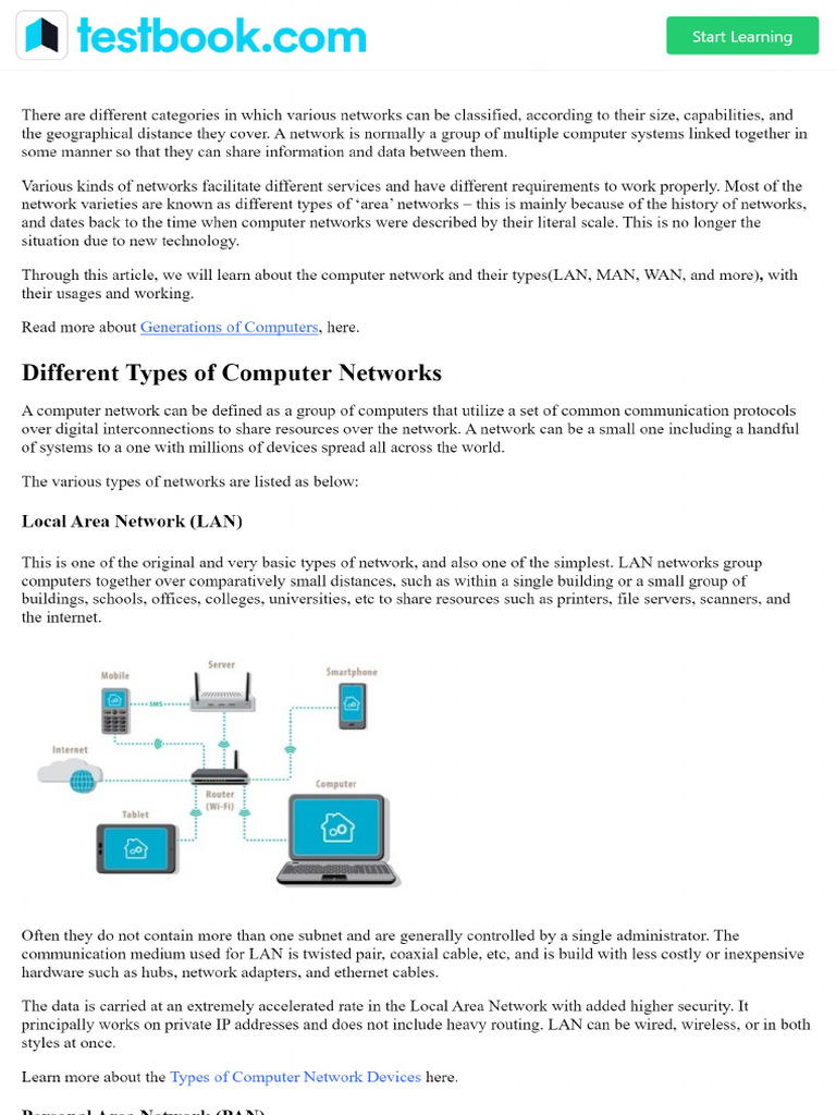 Computer Network Notes-Definition, Types & Communication Channels | PDF