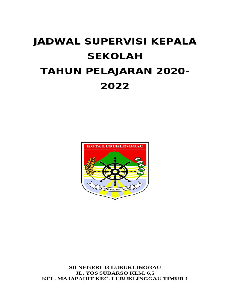 Cover Jdwal Supervisi | PDF