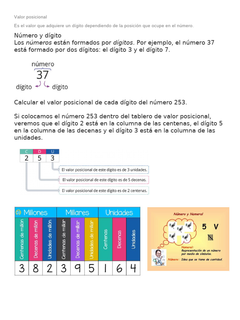 Valor Posicional | PDF | Asunto (gramática) | Predicado (Gramática)