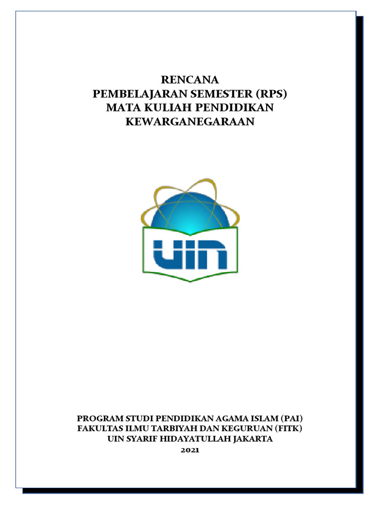 01 - RPS PKN (Genap 2020 - 2021) | PDF