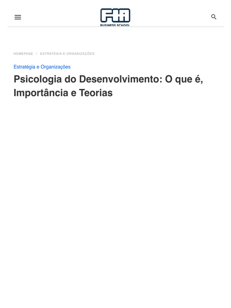 Psicologia Do Desenvolvimento | PDF