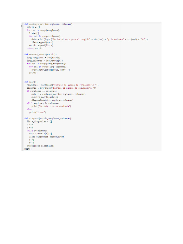 Evidencia ActClase 18-2 Construcción de Programas Que Utilizan Matrices Como Listas de Listas | PDF