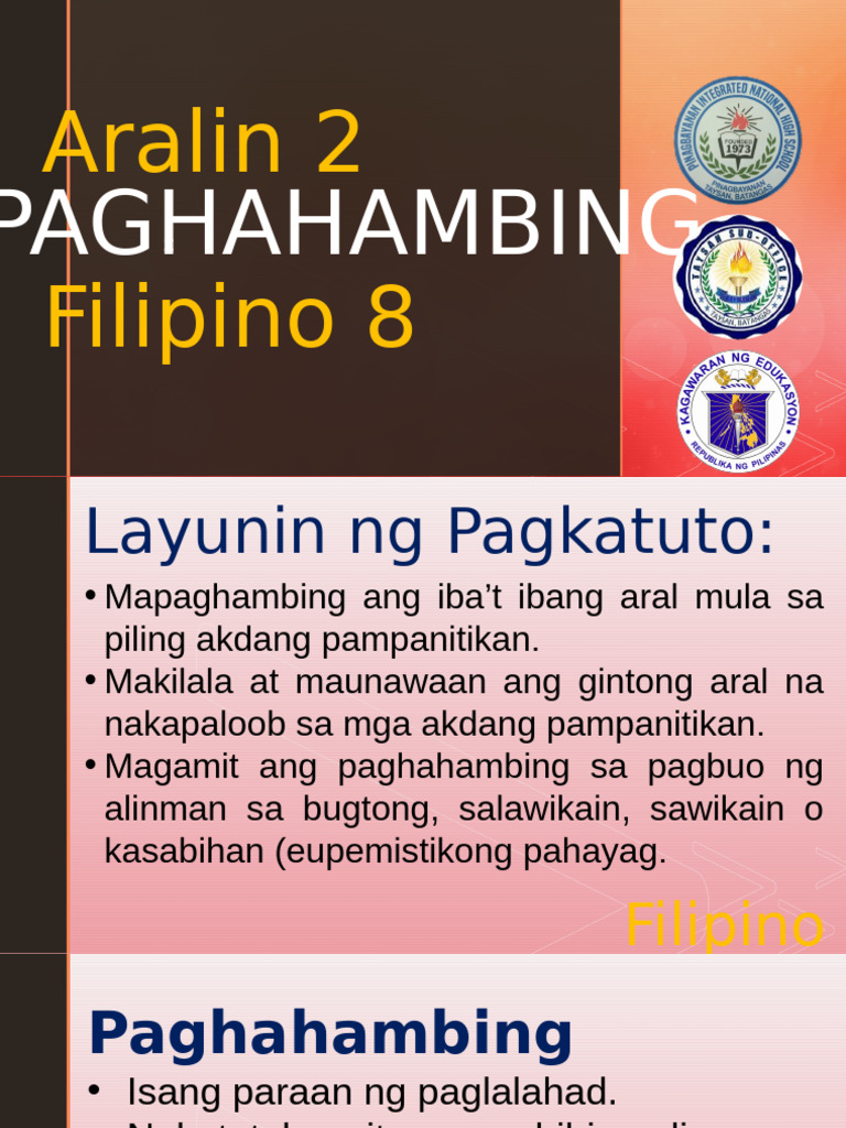 Fil8 Paghahambing | PDF