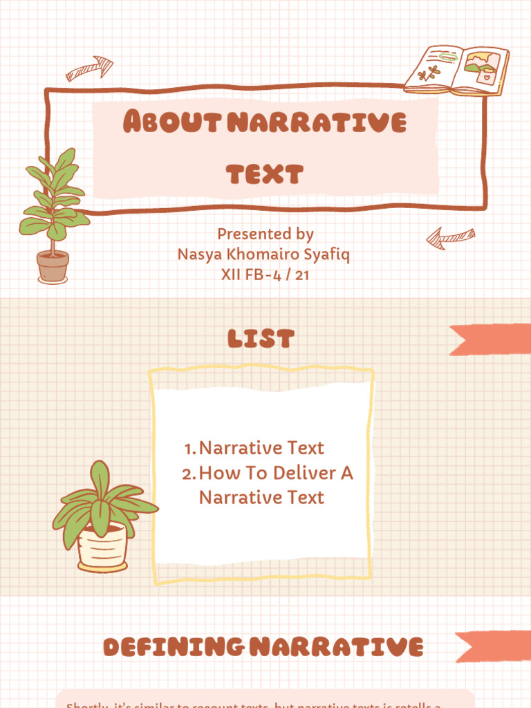 About Narrative Text | PDF | Narrative | Self-Improvement