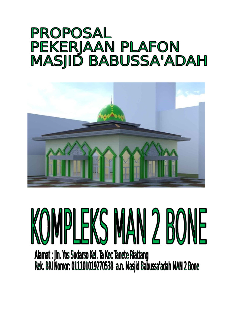 Proposal Pekerjaan Plafon | PDF