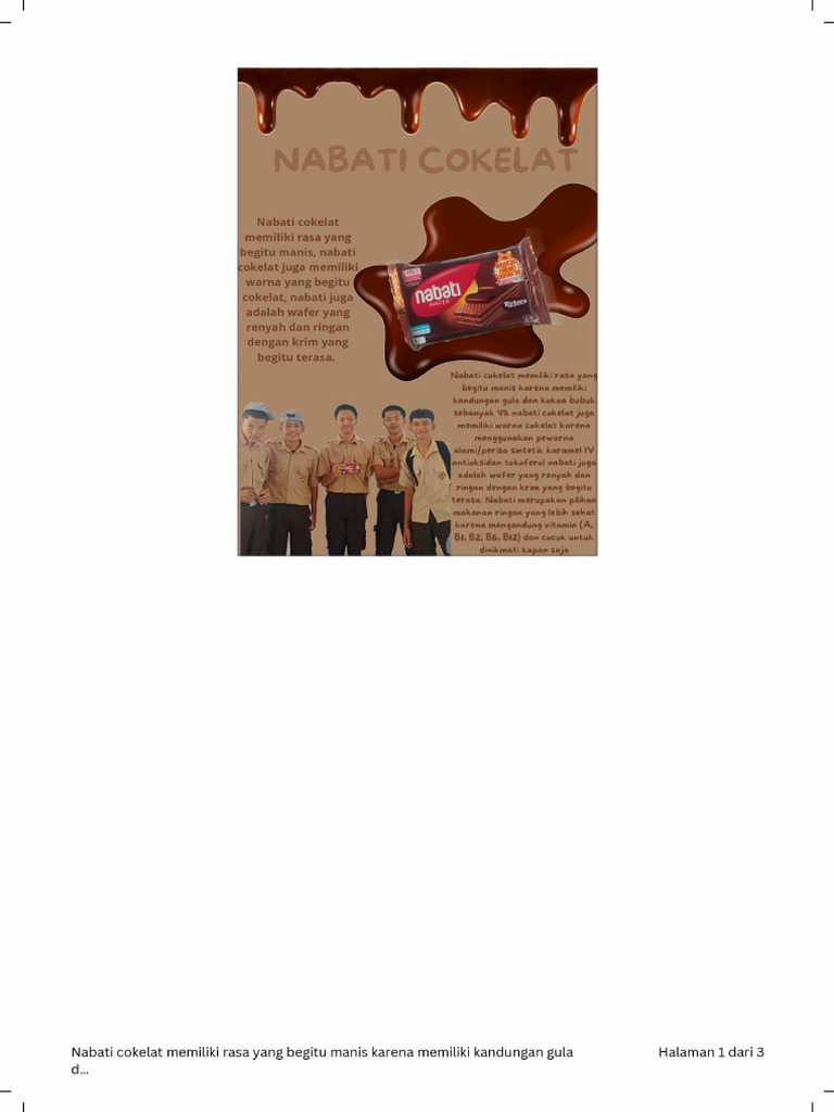 Kelompok 2 Poster Argumentasi Nabati Cokelat | PDF