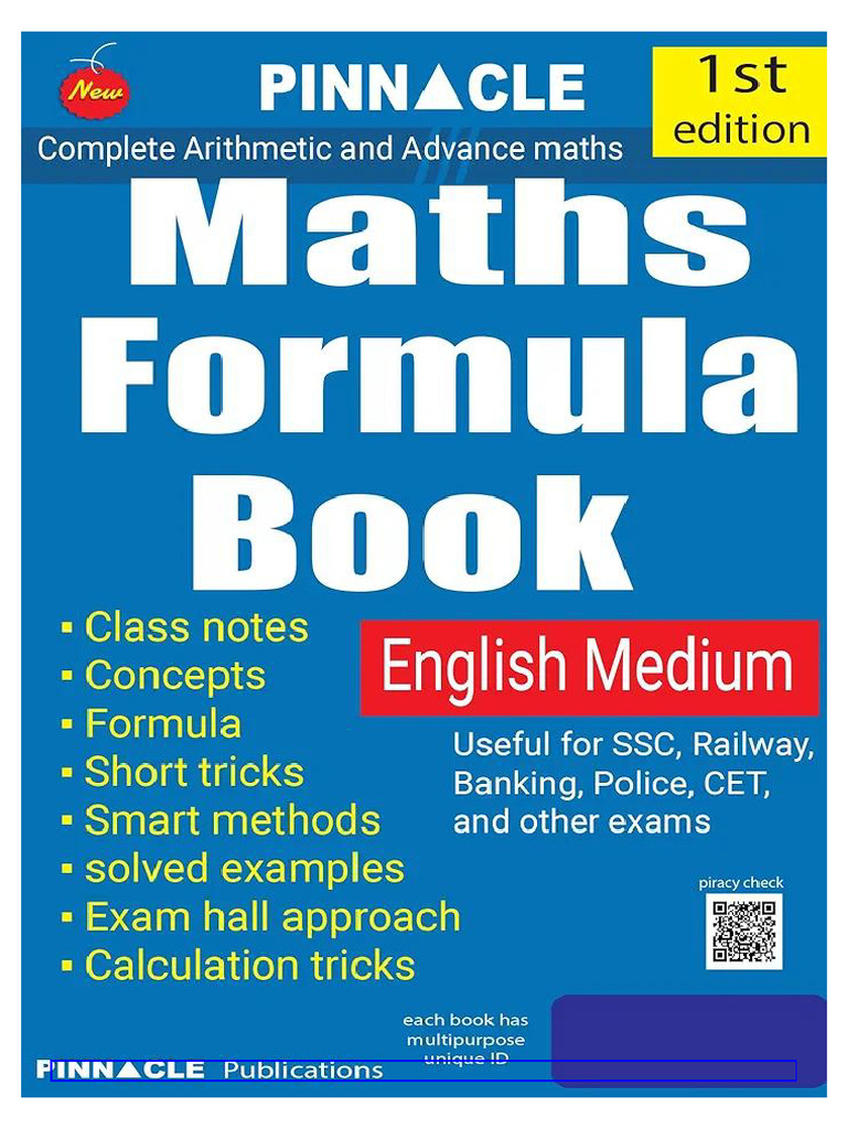 Math Formula English Medium @Ebookstore01 | PDF