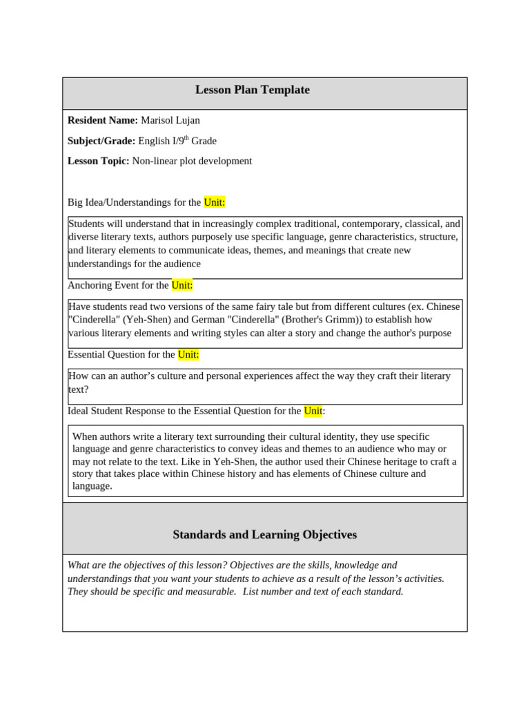 Daily Lesson Plan Final | PDF