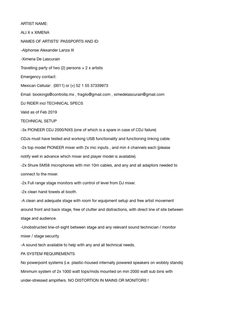 Ali X X Ximena Rider Jul2019 | PDF