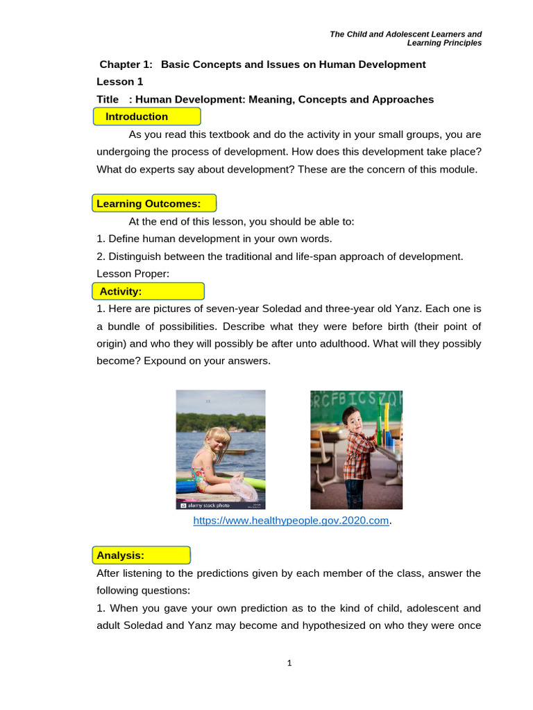 Module in Child and Adolescent 1 104529 | PDF