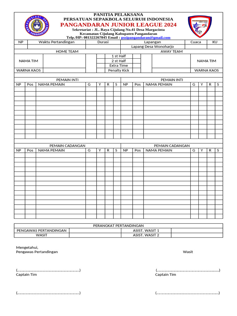 Laporan Pertandingan PJL | PDF