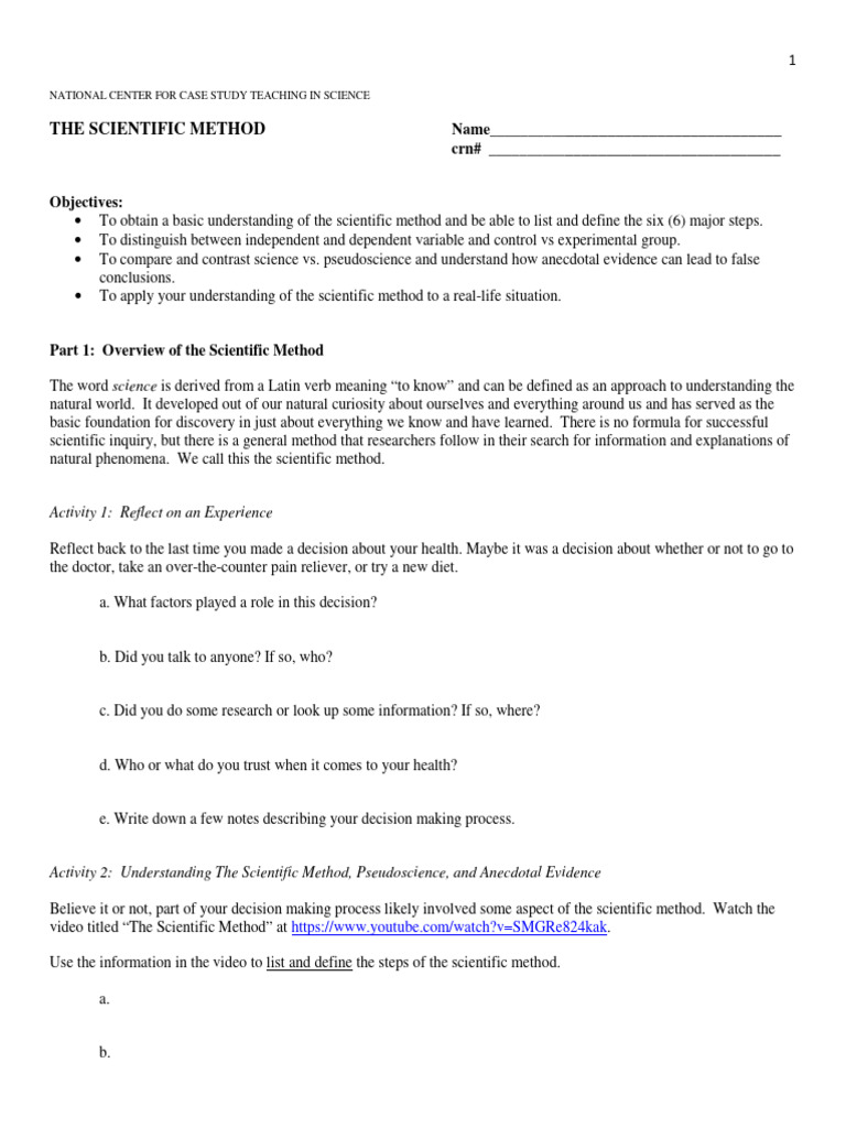 The Scientific Method | PDF