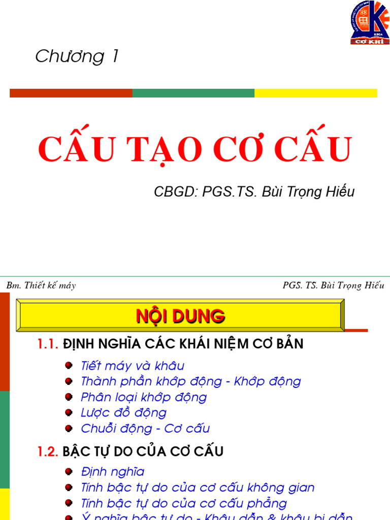 Slide_Cau Tao Co Cau | PDF