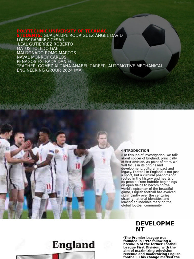 England Presentation. | PDF