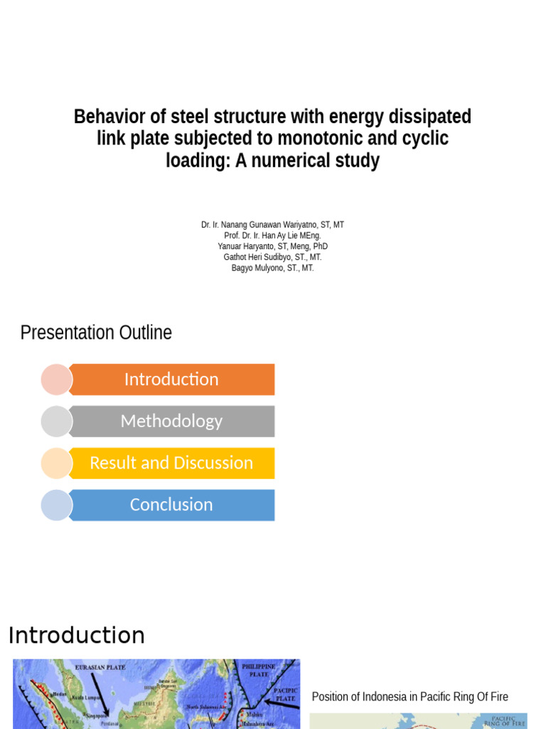 Behavior of Steel Structure With Energy Dissipated Link | PDF