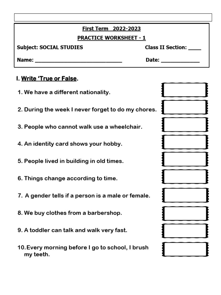 Ans Practice Worksheet - 1 | PDF