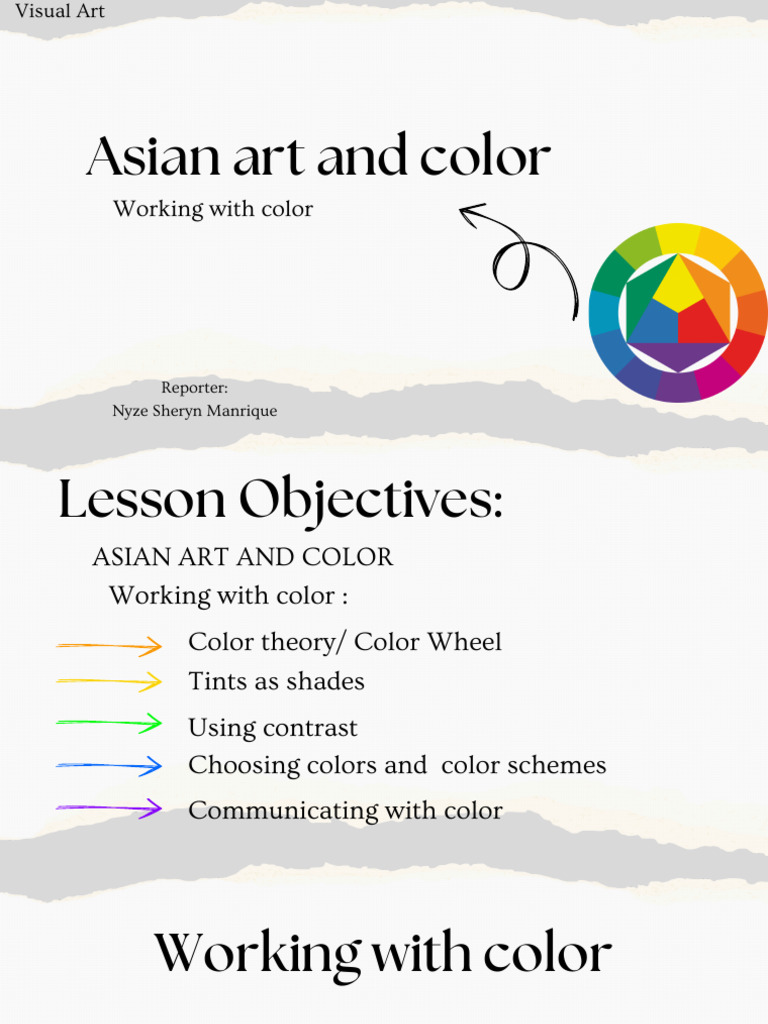 Asian Arts and ColorsWorking With Colors | PDF