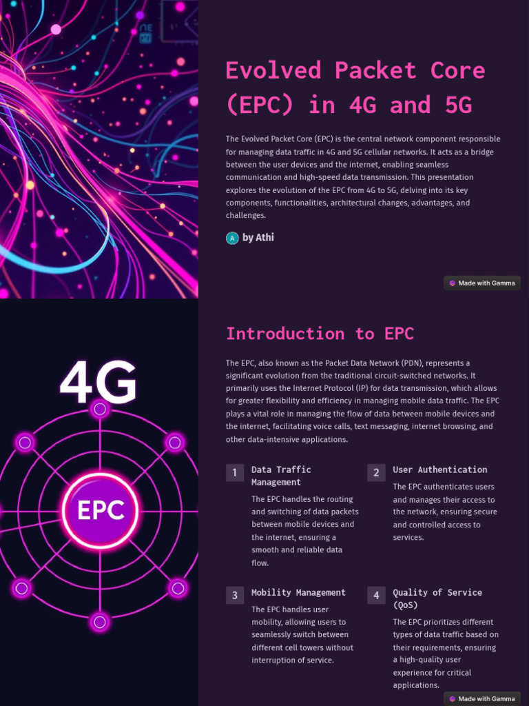 Evolved Packet Core EPC in 4G and 5G | PDF