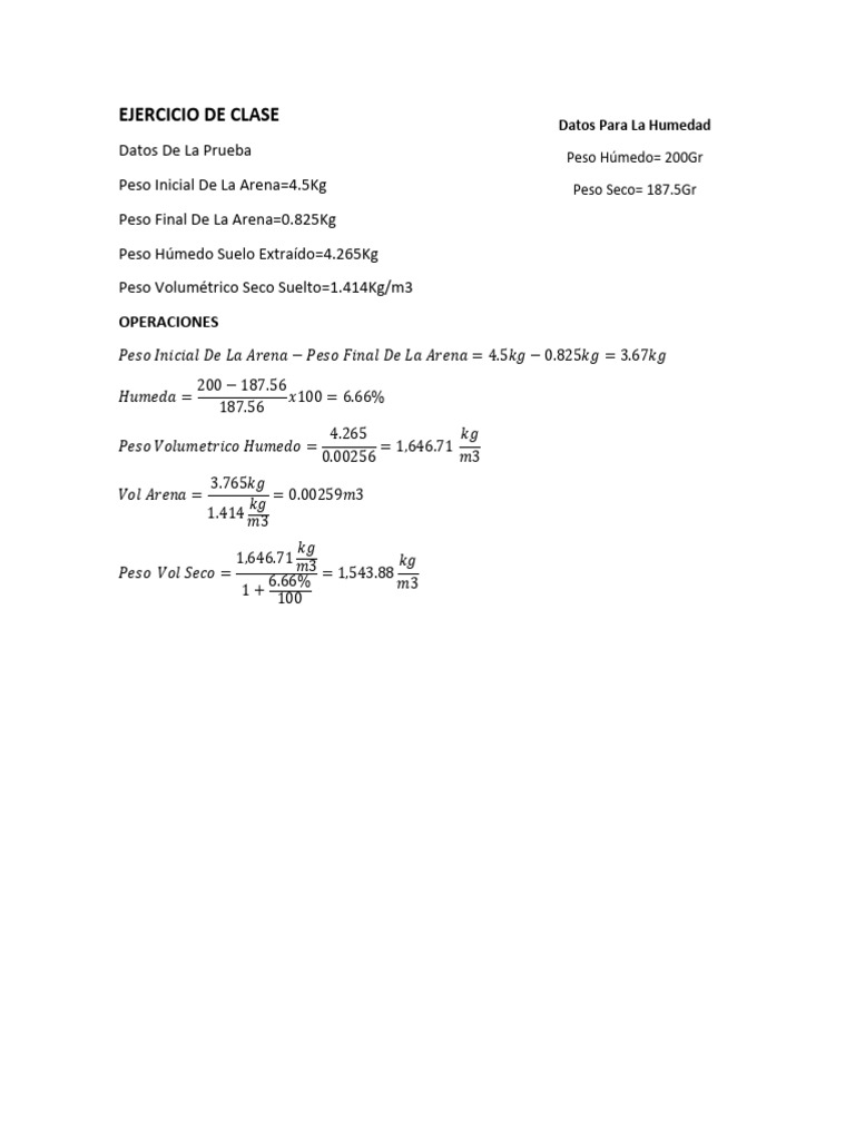 EJERCICIO DE CLASE (1) | PDF EJERCICIO DE CLASE (1) | PDF