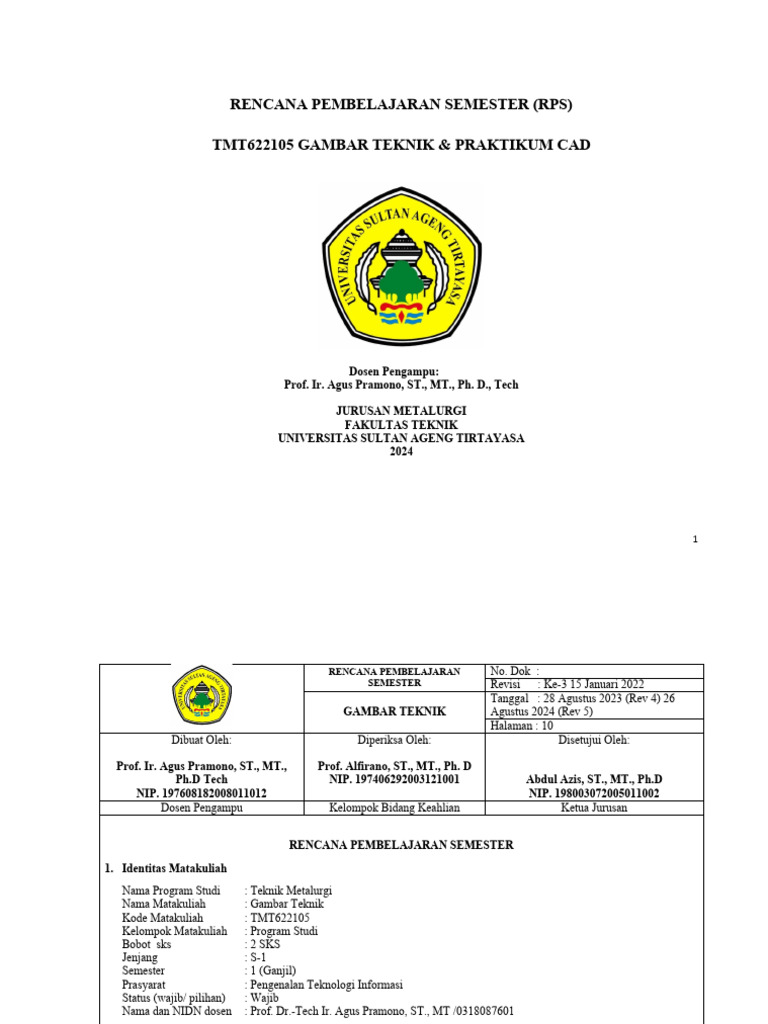 RPS Gamtek Praltikum Cad 2024 | PDF