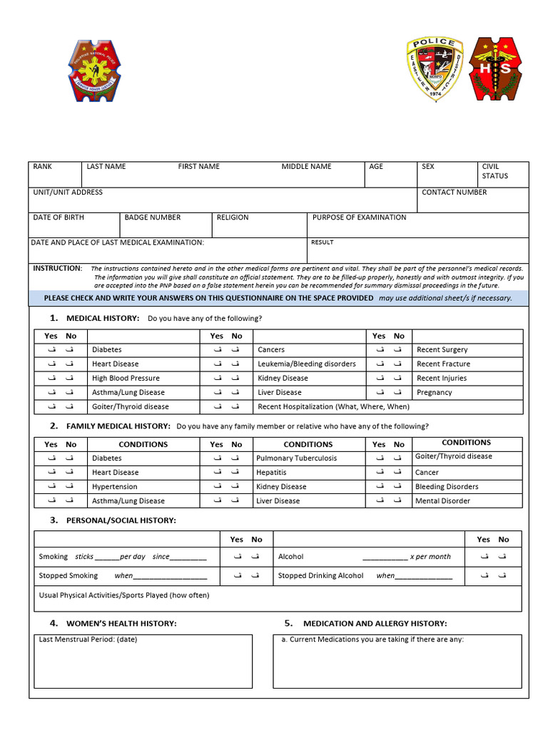 2024 Epdmdu Medical Evaluation Form | PDF