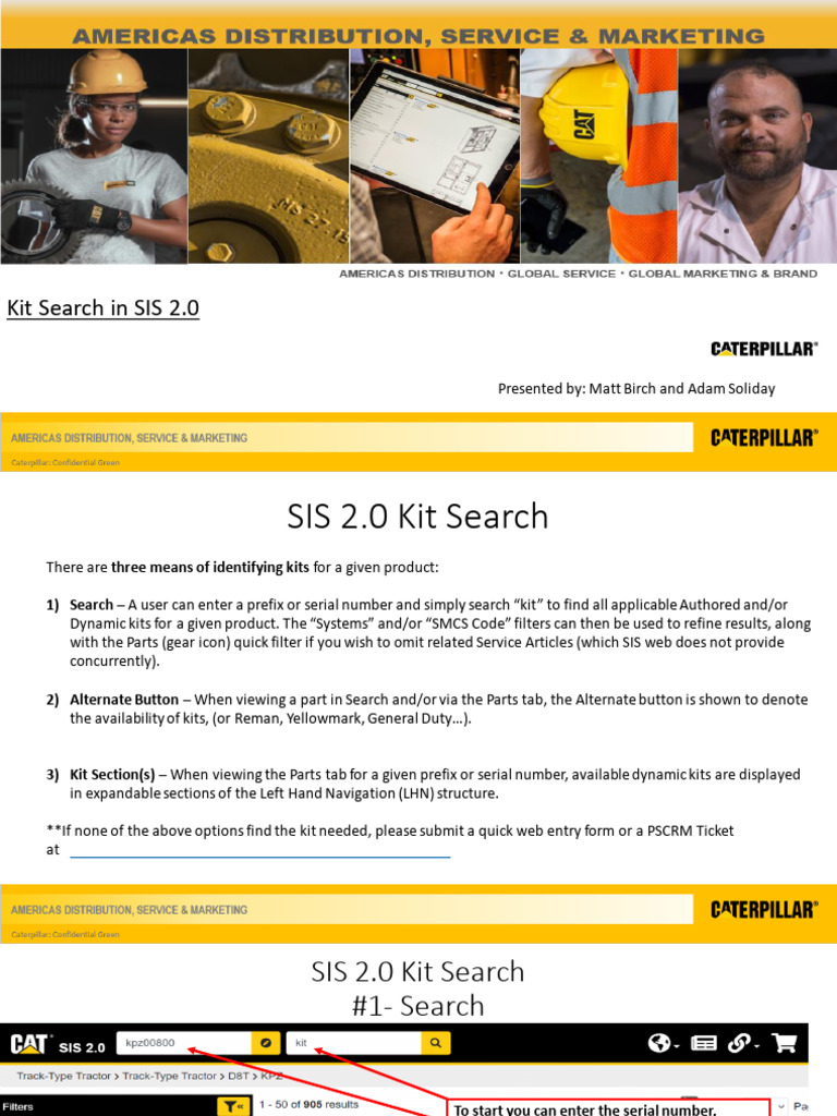 Kit Search in SIS 2.0 | PDF