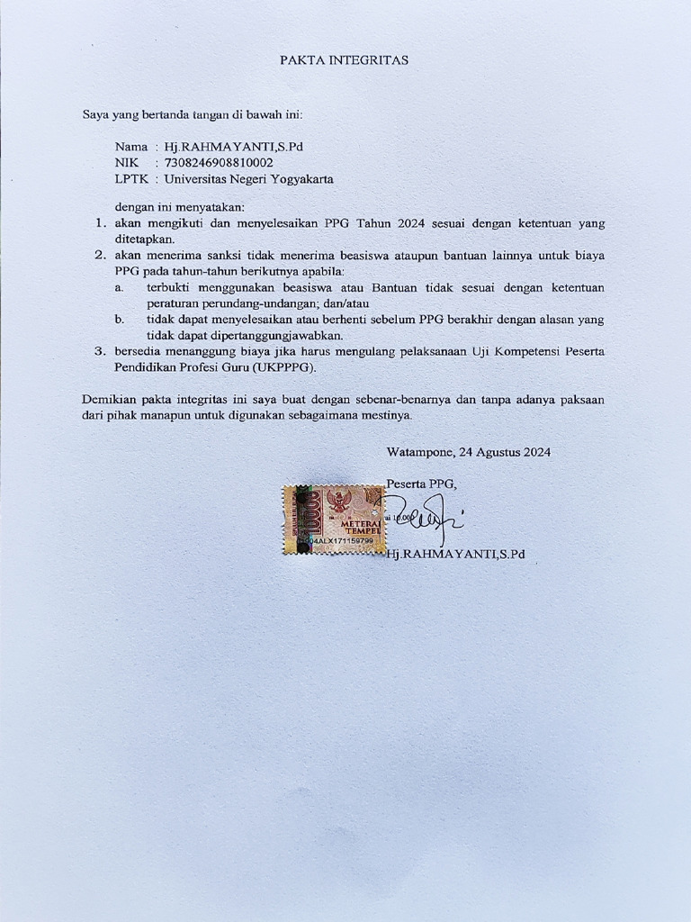 Fakta Integritas | PDF