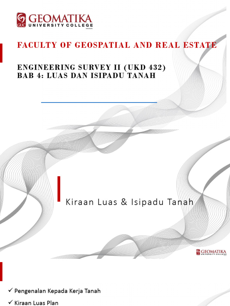 Bab 4 - Luas Dan Isipadu Tanah | PDF