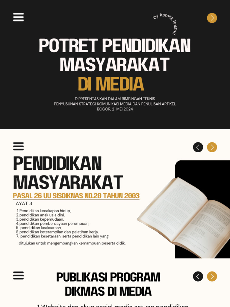 Astatik Bahan Presentasi Bimtek Dit - PMPK | PDF