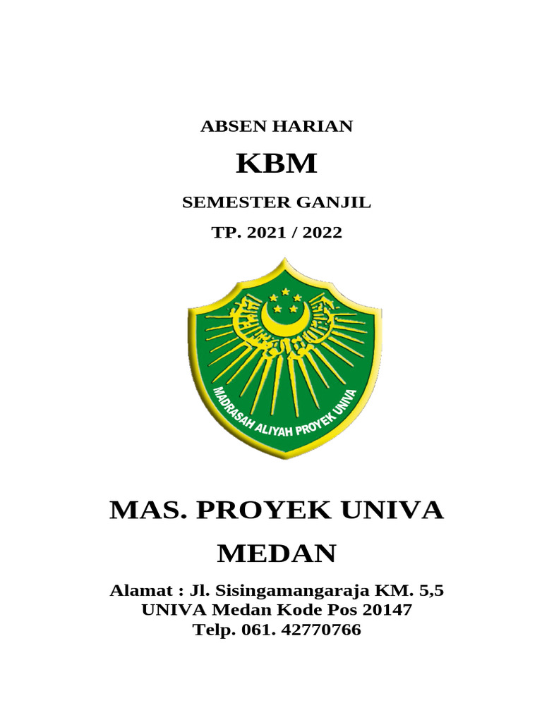 Cover Absen KBM | PDF